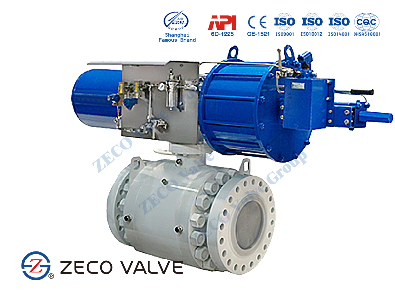 Pneumatic Actuated/operated Ball Valve, Pneumatic Actuator Ball Valve ...